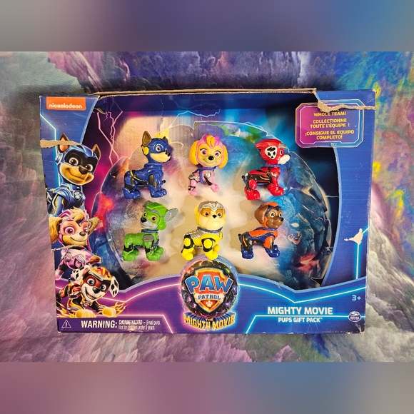 Nickelodeon | Toys | Paw Patrol The Mighty Movie New Pups Gift Box 6 ...